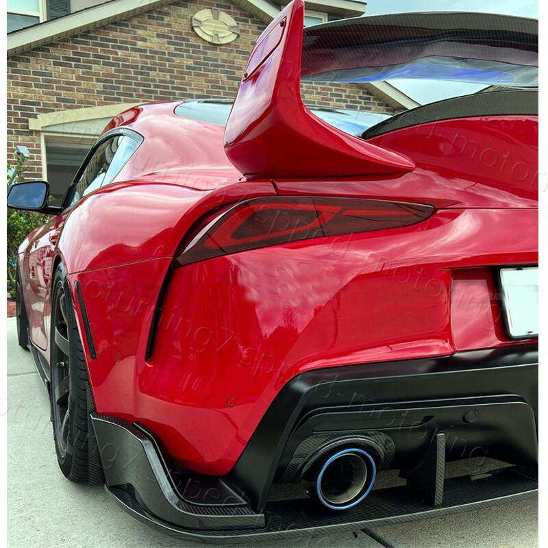 For Toyota Supra GR A90 A91 2020-2024 Real Carbon Fiber Rear Bumper ...