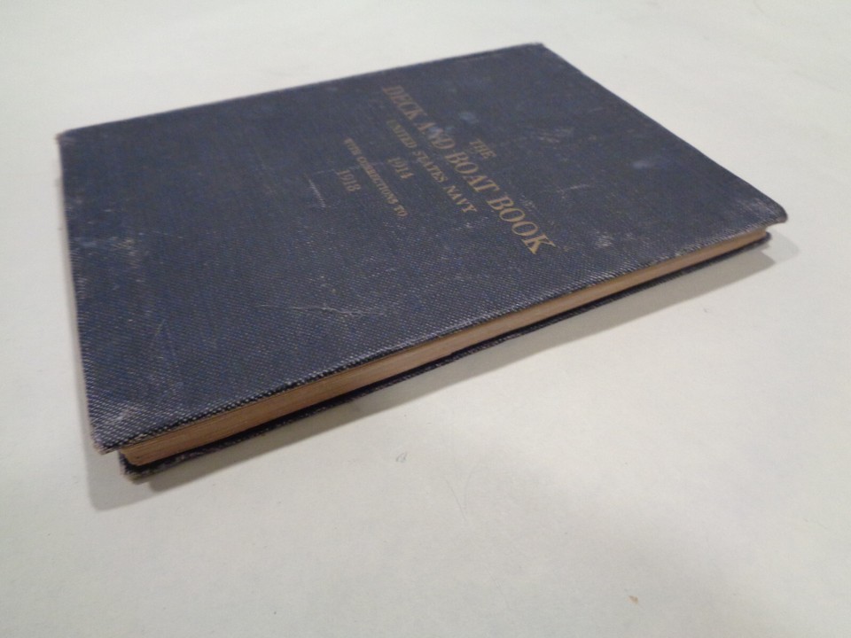 United States Navy Deck and Boat Book - WWI Era Ship Signals 1914 1918 ...