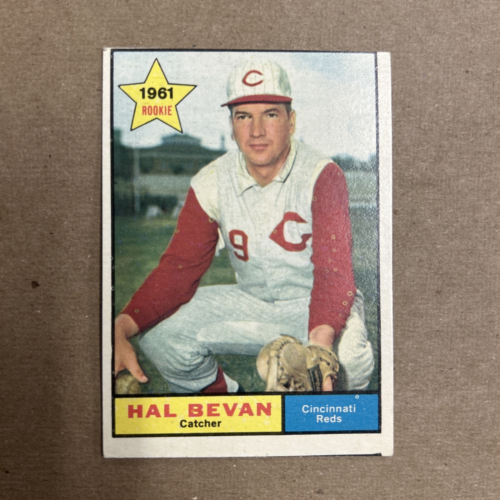 1961 Topps Baseball Hal Bevan Cincinnati Reds Card #456 | eBay