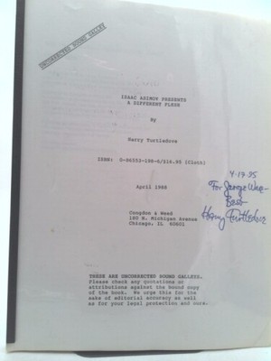 Isaac Asimov Presents a Different Flesh (UP, Signed) by Harry ...