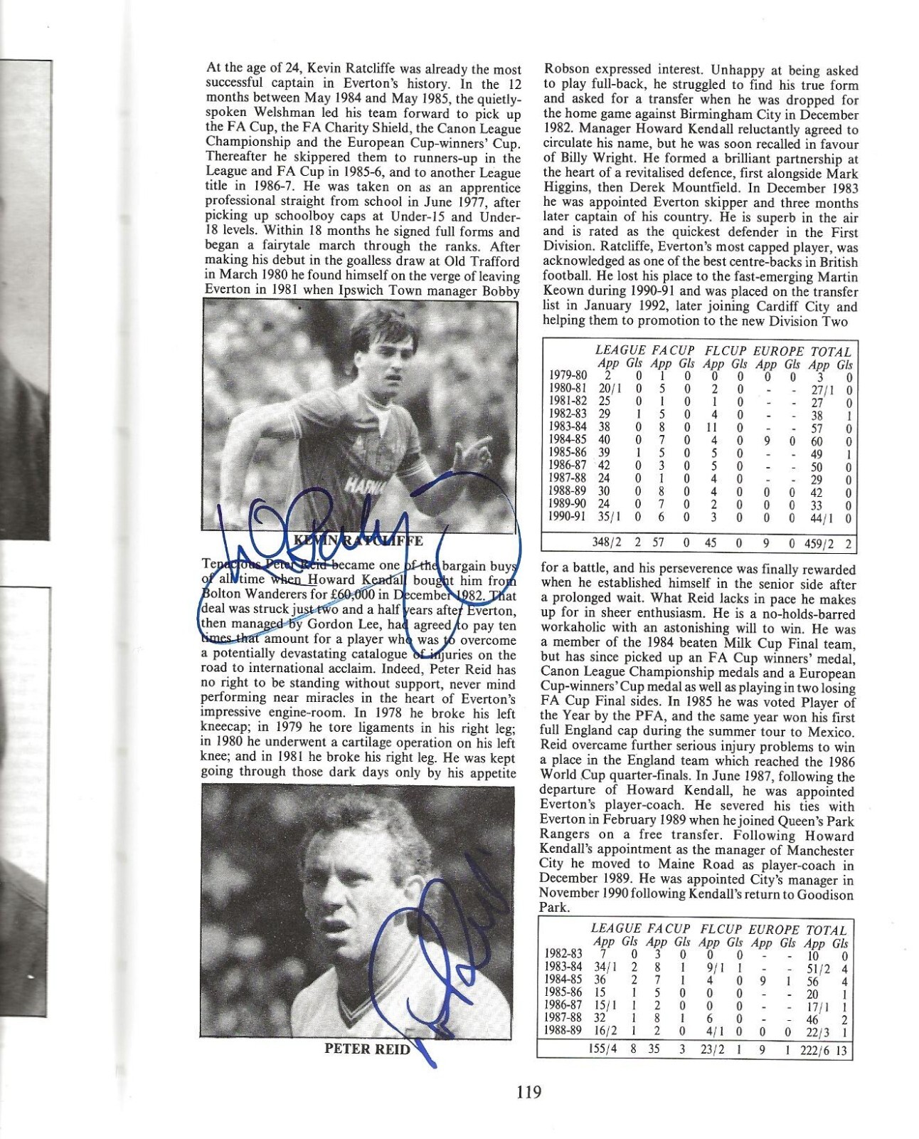 EVERTON FC COMPLETE RECORD 1880-93 BY BREEDON BOOKS 25 X AUTOGRAPHS ...