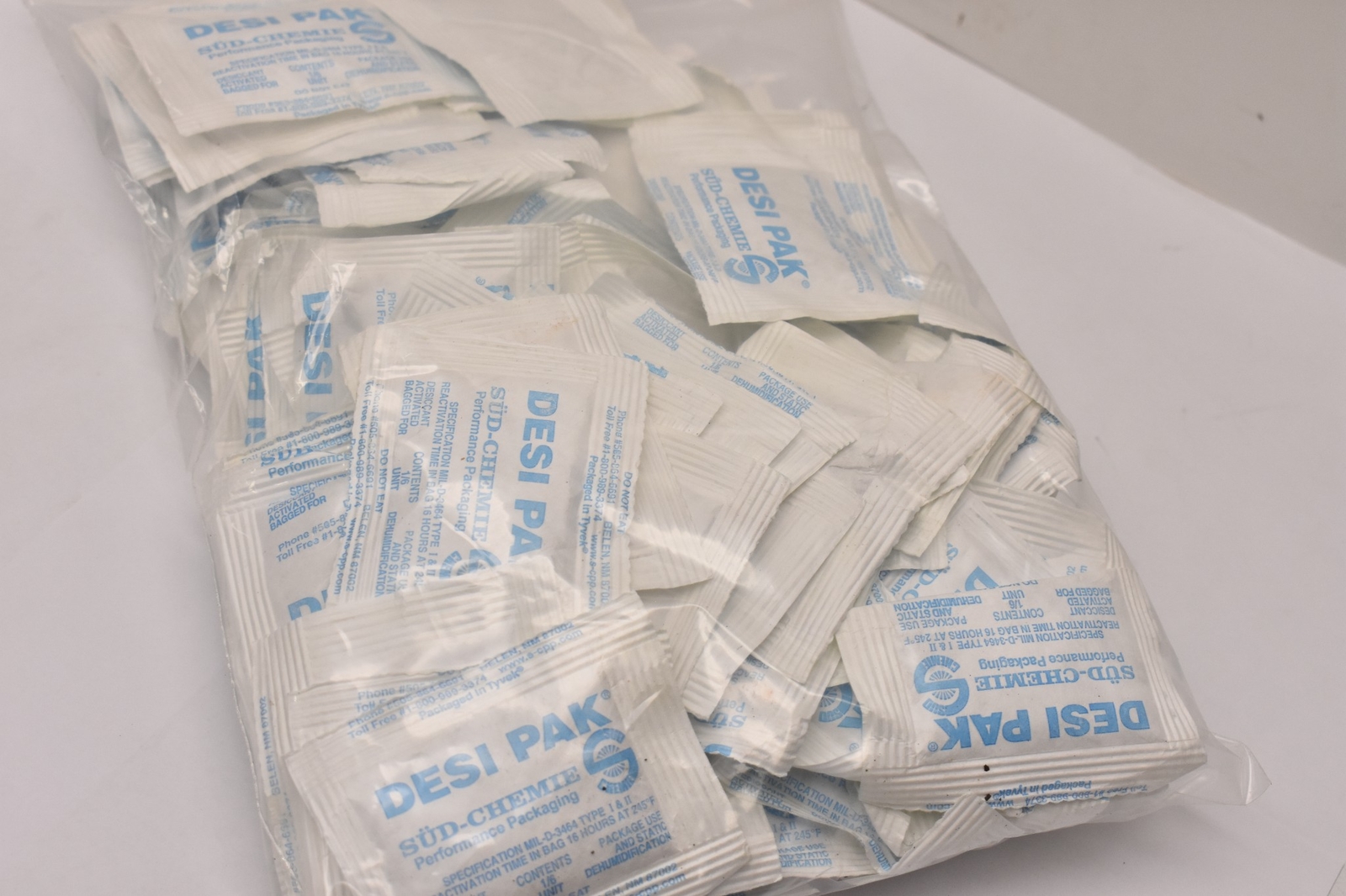 Desiccant Pak Mil-D-3464 Contents 1/6 Units Lot of 100 | eBay
