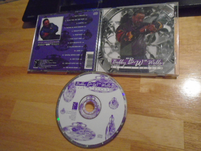 RARE OOP SIGNED Bobby "BW" Wells CD Wait A Minute INDEPENDENT blues Bob ...