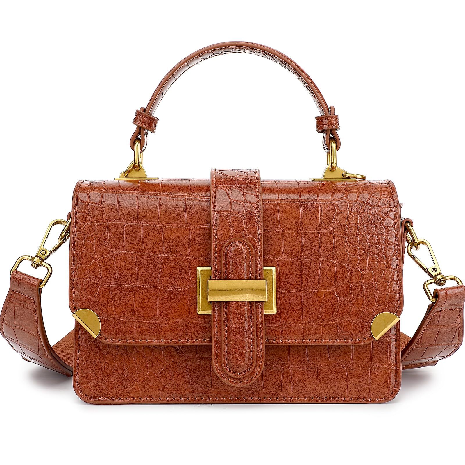 Women's Small Classy Crossbody Purse Top Handle Handbags Leather ...