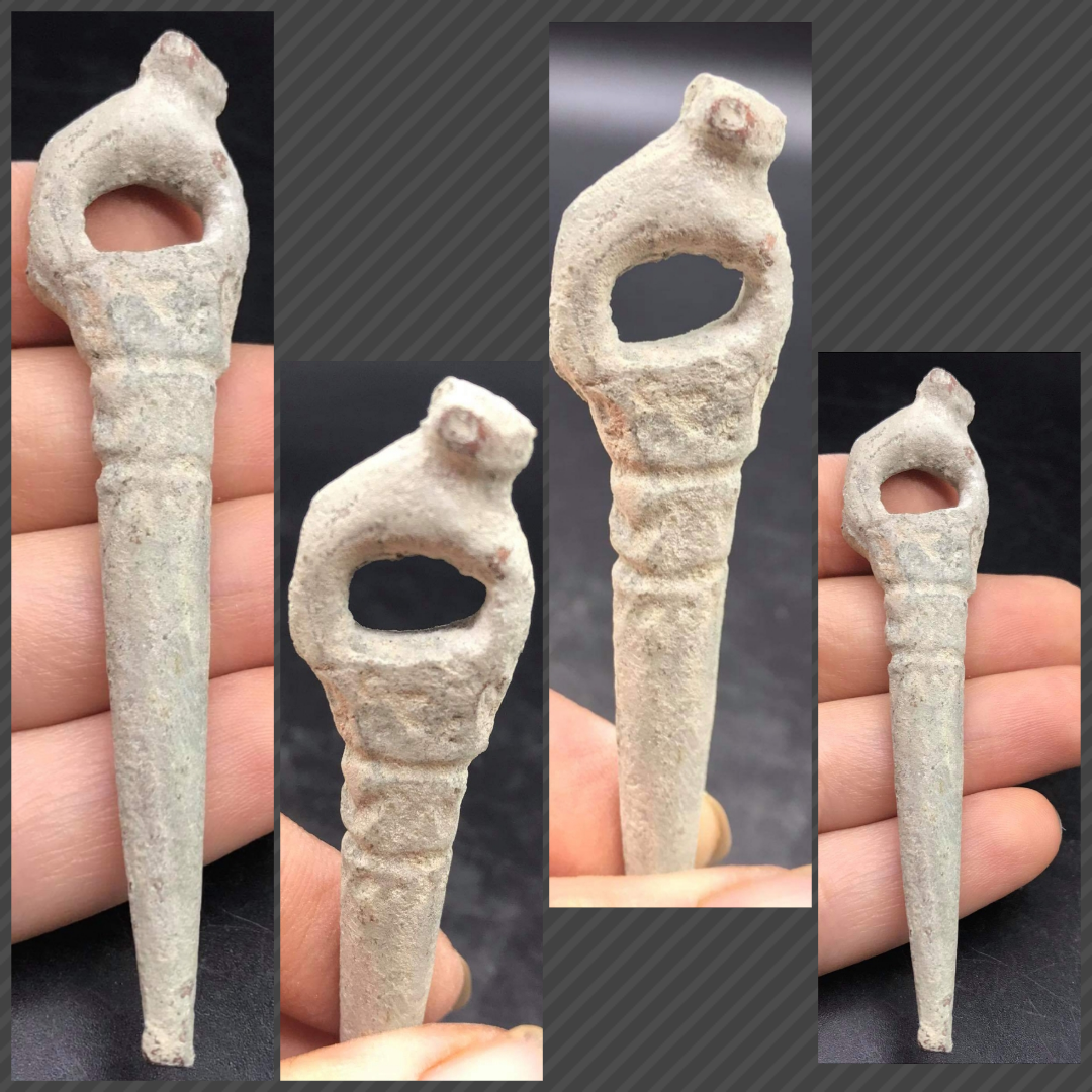 Very Old Wonderfull Roman Pirod Bronze Hair Pain With Wild Animal On ...