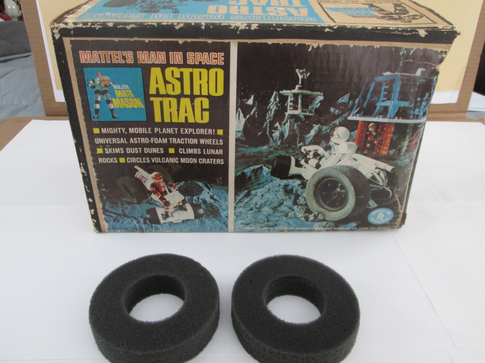 Major Matt Mason ASTRO TRAC box only 1967Plus bonus 1 pair replacement ...