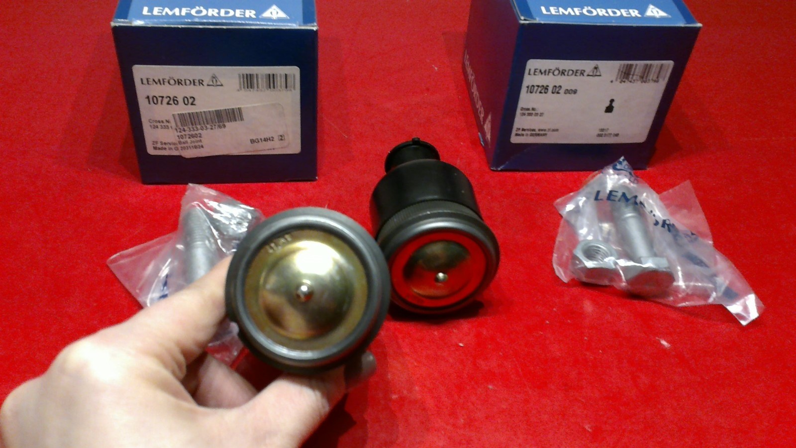Mercedes W124 R129 W201 Front Ball Joint Lower Arm Set of 2 LEMFORDER ...