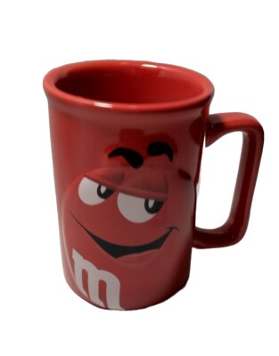 Red M & M’s Candy Coffee Tea Mug Cup Mars Red And White~8 oz. | eBay