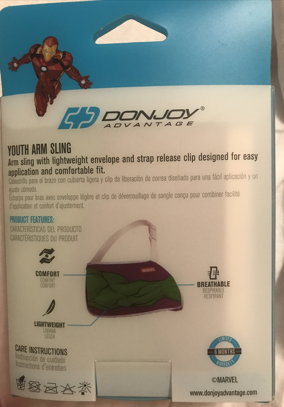 DonJoy Advantage Marvel Avengers Hulk Youth Adjustable Arm Sling NEW | eBay