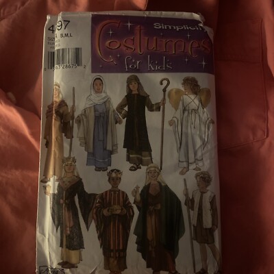 Simplicity 4797 Kids Sz S-M-L Nativity Costume Christmas Sewing Pattern ...