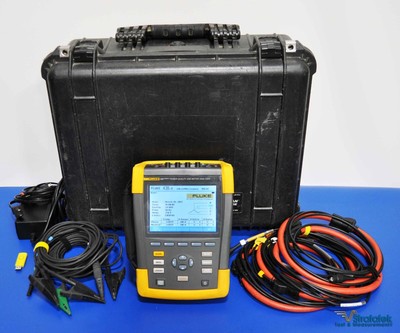 Fluke 438-II Power Quality and Motor Analyzer 3000A CTs 3-Phase PQA ...