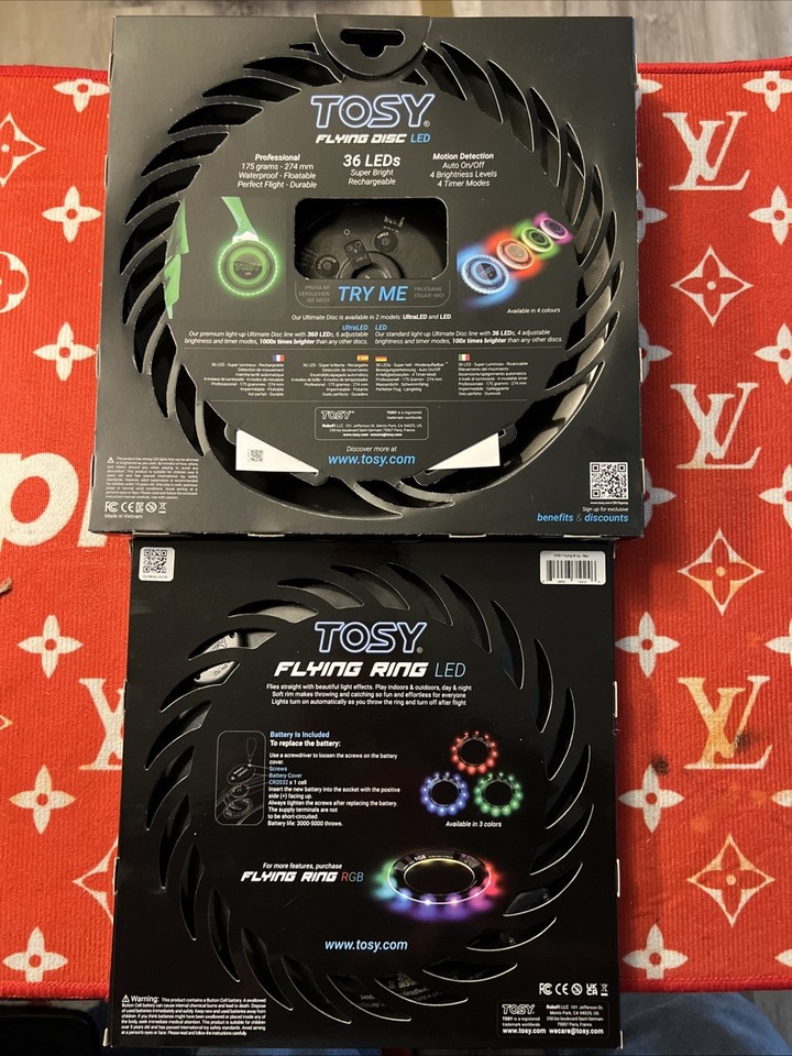 New TOSY Ultimate Flying Disc LED Frisbee NIB Lot Of 2 | eBay