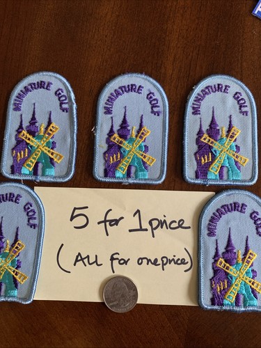 Girl Scout patches lot— 5 Miniature Golf Patches For One Price! | eBay