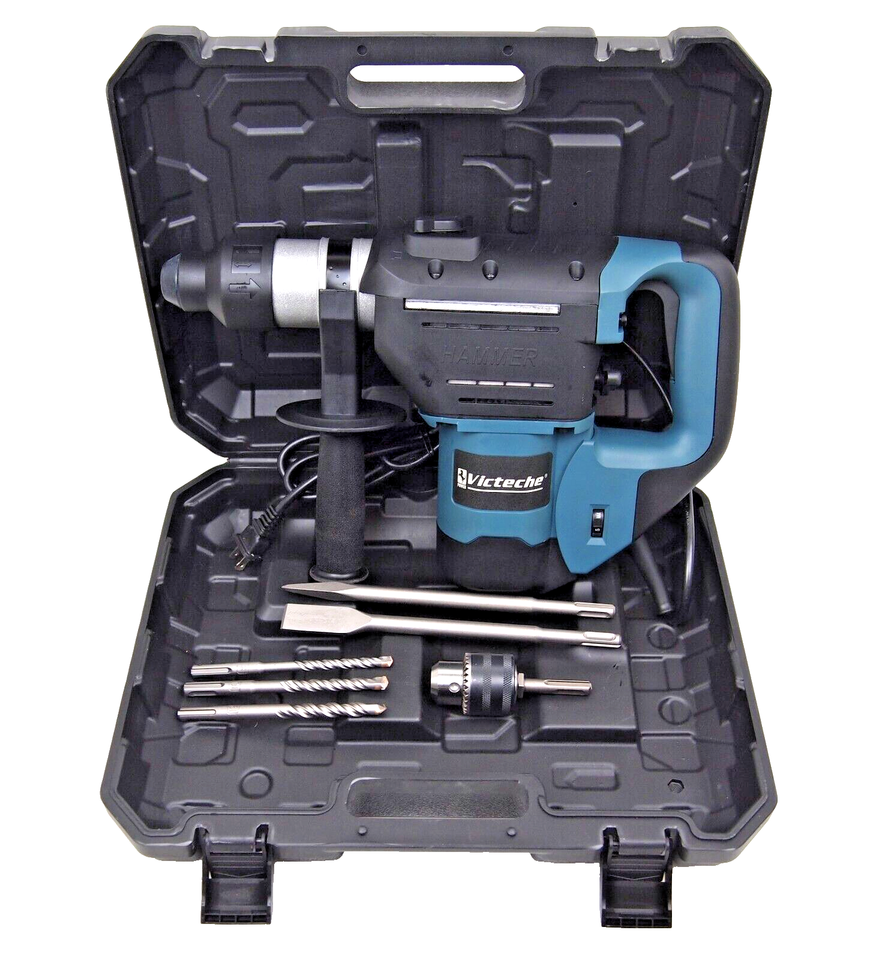 Victeche SDS Plus Rotary Hammer Drill 3 Function Variable Speed 1800W ...
