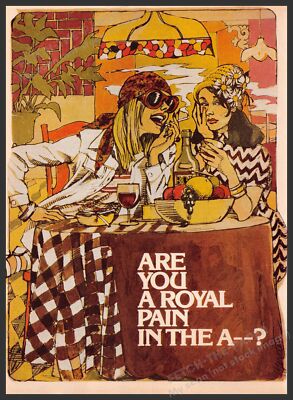 Gerry Gersten Artist 1970s Magazine Illustration 1976 "A royal pain in ...
