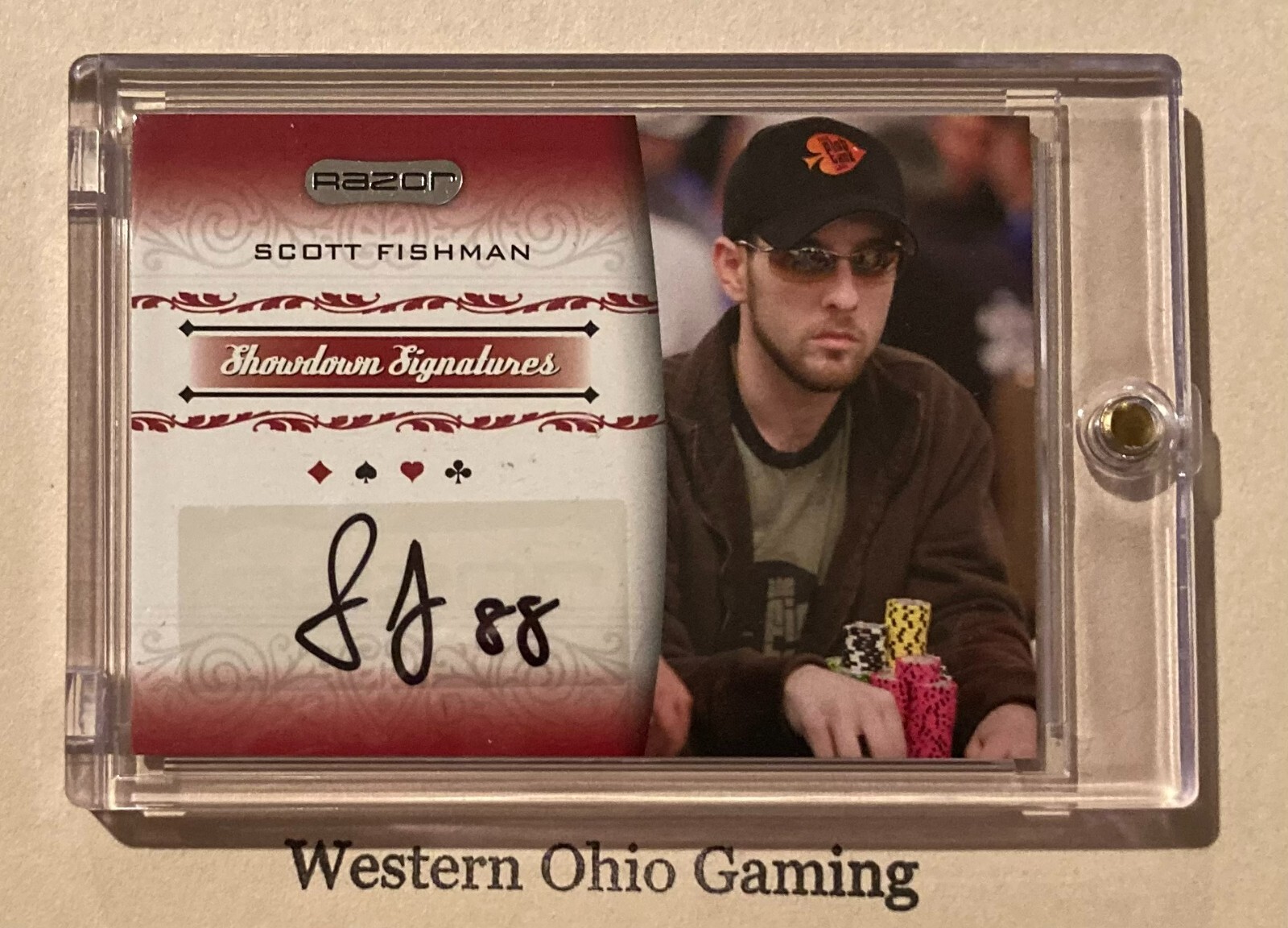 2007 Razor Poker Scott Fischman #SS-10 Showdown Signatures Autograph ...