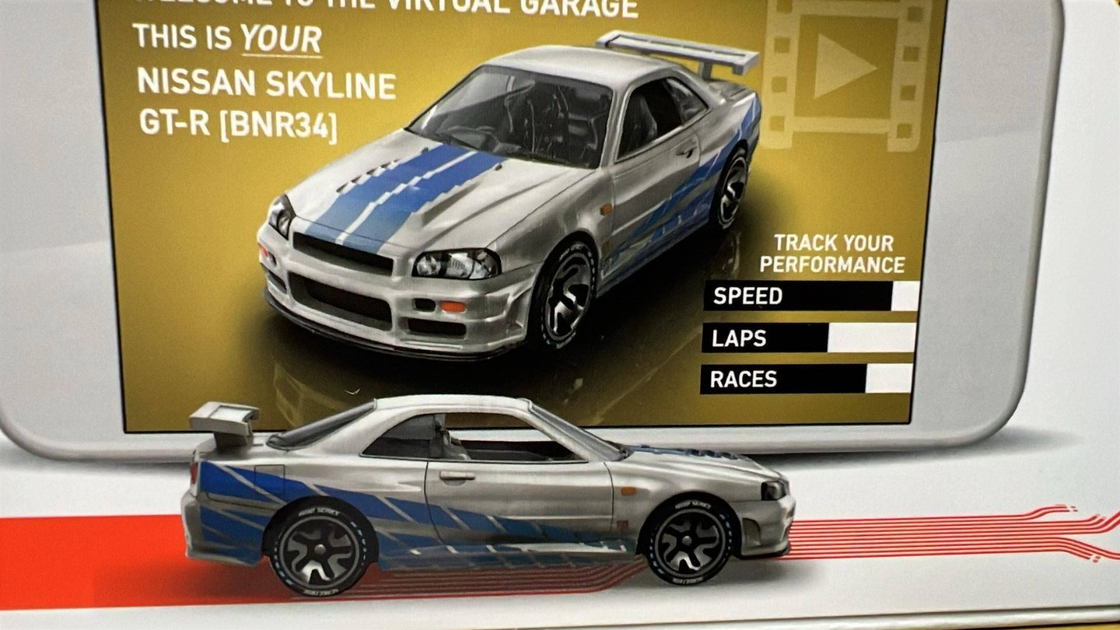 Hot Wheels ID Cars Screen Time Fast & Furious Nissan Skyline GT-R BNR34 ...