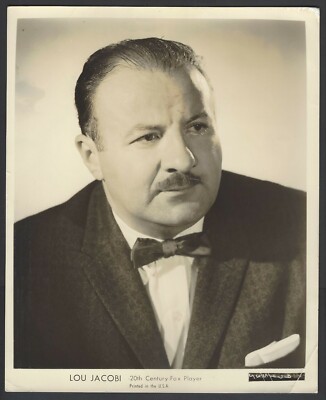 LOU JACOBI 20th Century Fox Player 8x10 vintage photo | eBay Australia