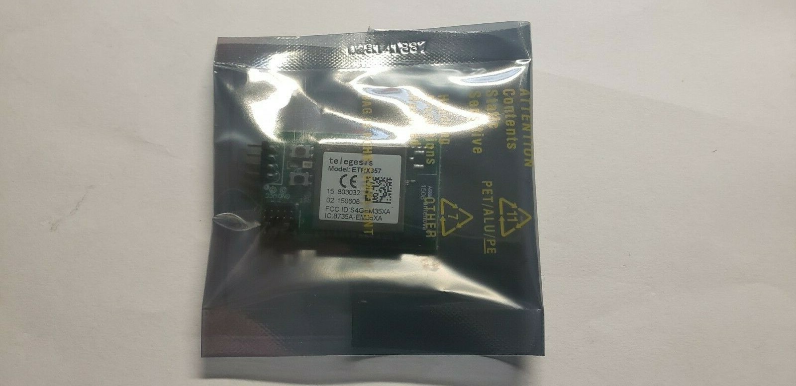 telegesis etrx357 zigbee module on ams breakout board - silicon labs ...