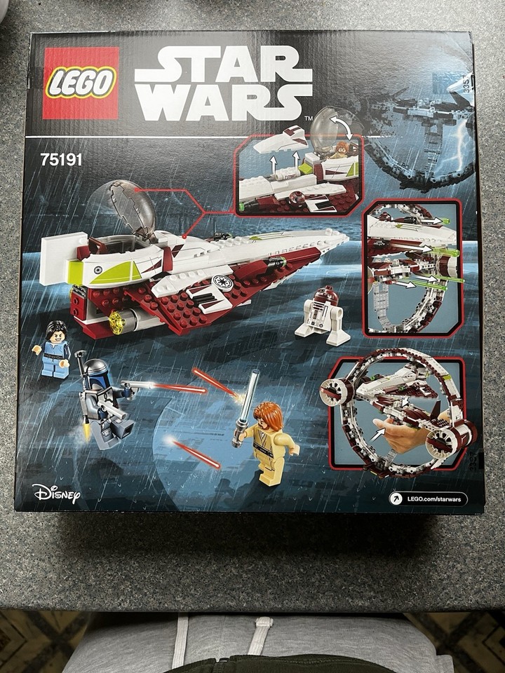 LEGO Star Wars 75191 Obi Wan's Jedi Starfighter with Hyperdrive BEST ...