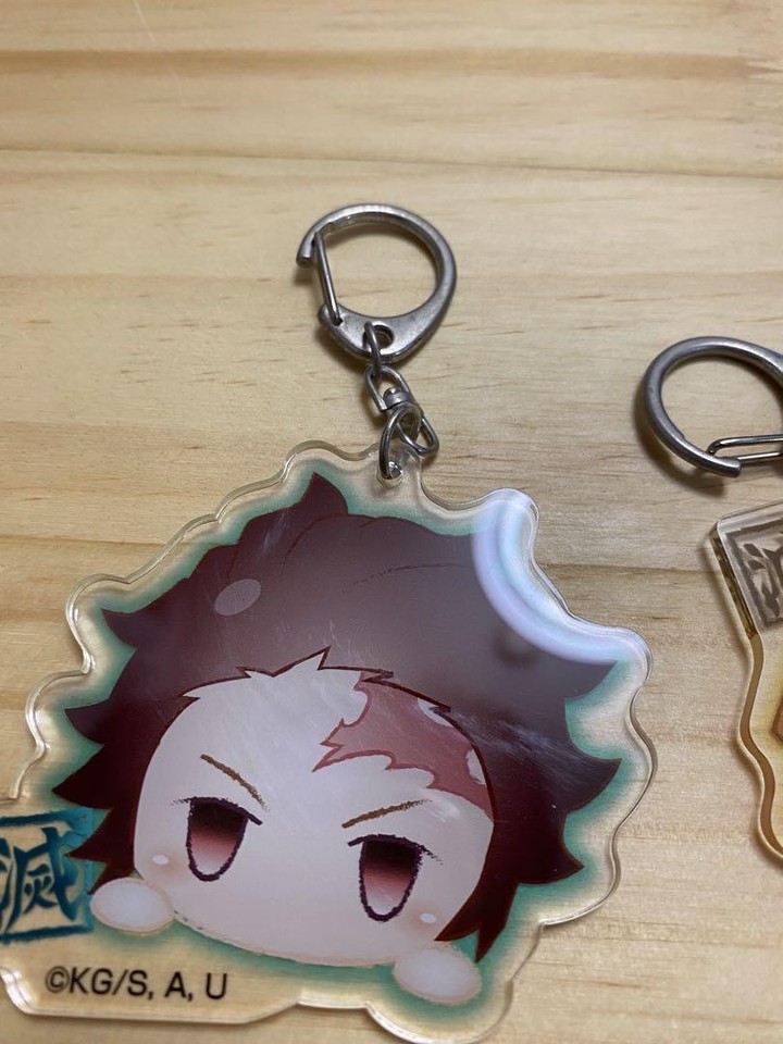 Demon slayer bun series acrylic Key Chain Tanjiro Zenitsu Inosuke | eBay
