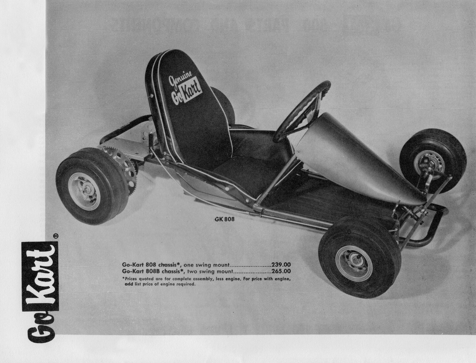 Vintage 1960's Go-Kart 808 Ad & Parts List 3 Pages! | eBay