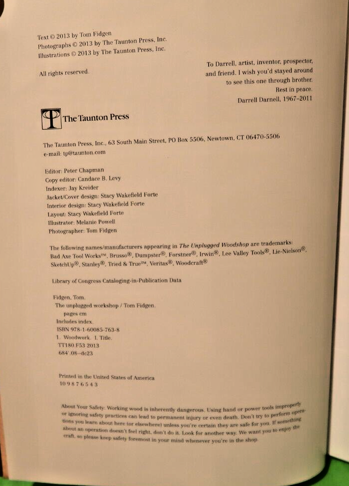 The Unplugged Woodshop : Hand-Crafted Projects for the Home and ...