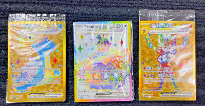 Pokémon Promo Lot Terapagos UPC Box Sealed Cards Lot of 3 Lapras | eBay