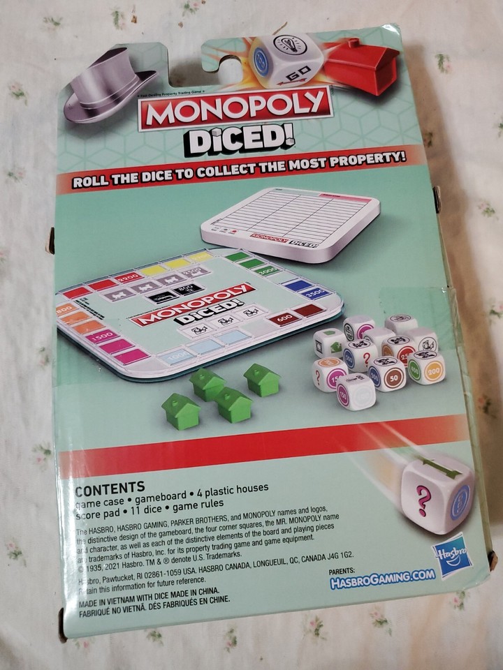 Monopoly Dice Diced Game Hasbro Travel Size BRAND NEW | eBay