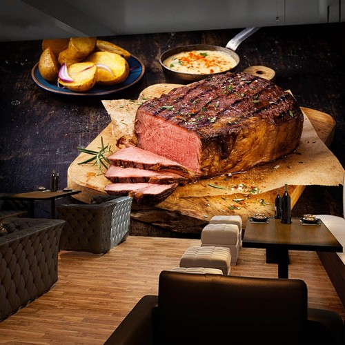 3D Beef Soup A5121 Business Wallpaper Wall Murals Self-adhesive ...