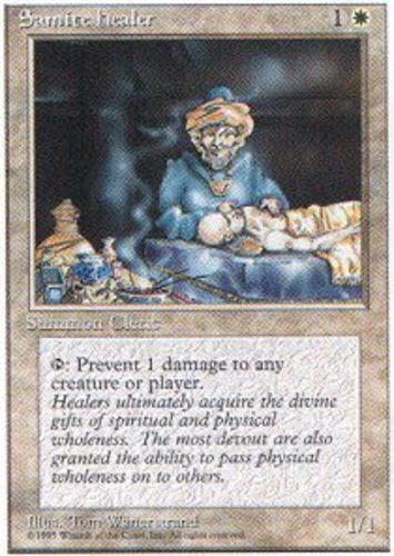 Samite Healer Light Play, English Magic the Gathering MTG 4th Edition ...