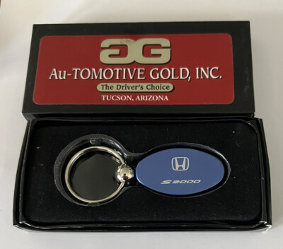 HONDA S2000 Keychain & Keyring - Aluminum Metal Keychain Fob Blue Oval ...