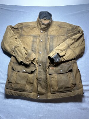 OUTBACK TRADING COMPANY Deer Hunter oilskin waxed cotton jacket field ...