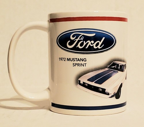 1972 Ford Mustang Sprint Cup Mug Official Authentic Red White & Blue | eBay
