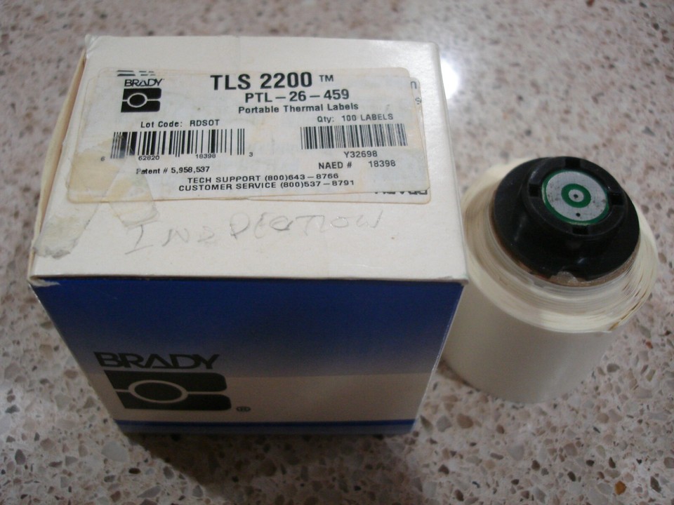 Brady TLS2200 Portable Label Printer System PARTIAL THERMAL LABELS ...