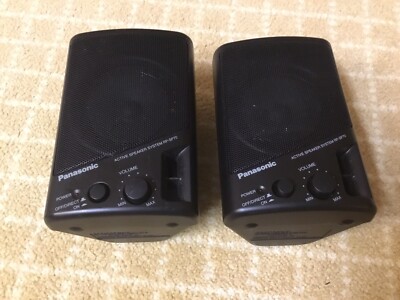 Pair of Panasonic RP-SP70 Active Speaker System Portable Speakers | eBay