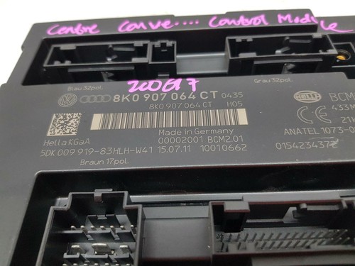AUDI Q5 ECU 8K0907064CT 8K0907064CT CENTRAL CONVENIENCE CONTROL MODULE ...