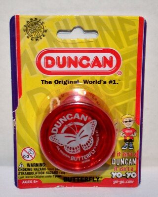 Duncan Butterfly Yo Yo - Red - Original Classic Series 3124BU – New ...