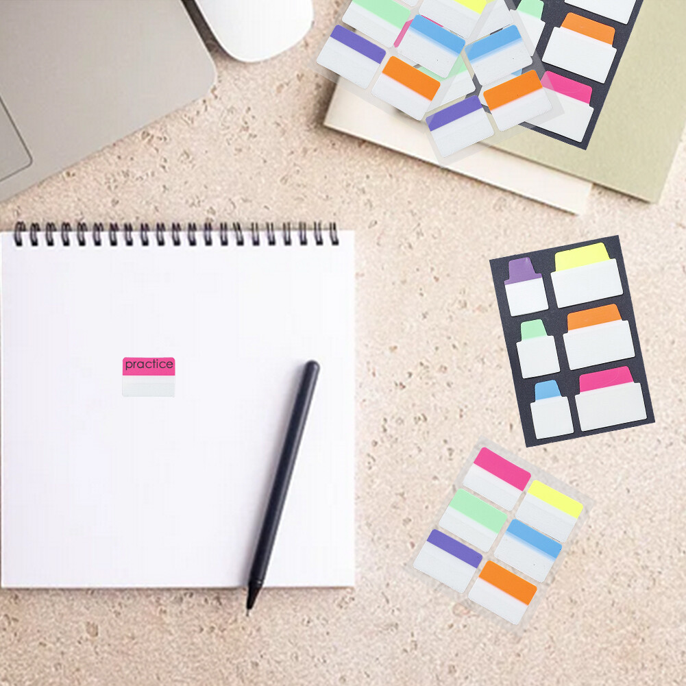 5sheets SelfFlag Filing Planning Book Sticky Index Tab Set Writable | eBay