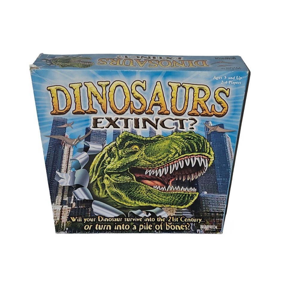 Dinosaurs Extinct Board Game COMPLETE Briarpatch 2006 Animals Dinosaur ...
