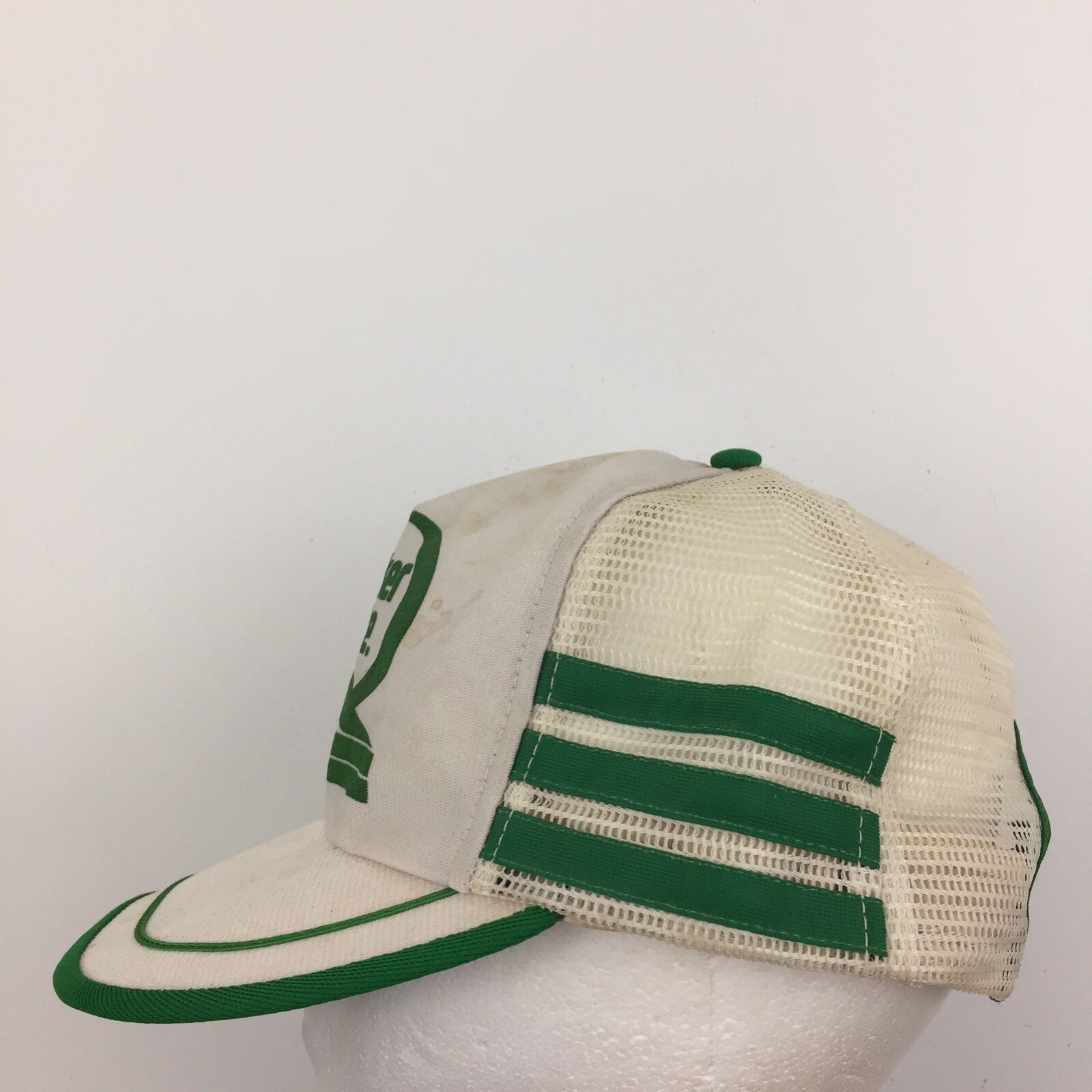 Vtg Quaker State 3-Striped Cap Logo Nascar Racing USA… - Gem