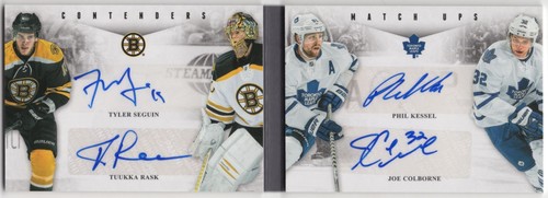 2011-12 Panini Contenders Matchups Quad Auto Tyler Seguin/Tuuka Rask ...