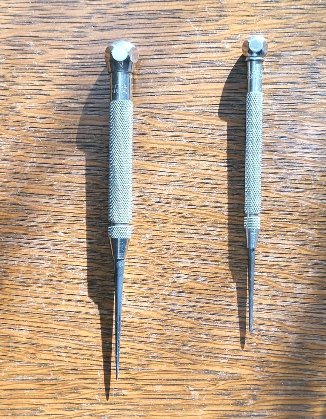 (2) Vintage L. S. Starrett Removable Point Pocket Scribers Machinist ...