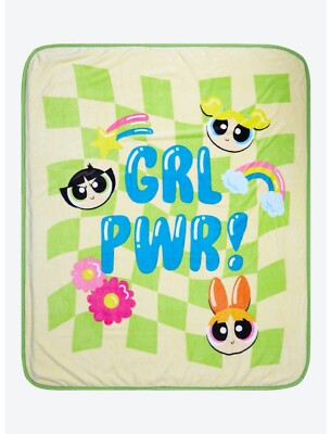 Powerpuff Girls GRL PWR CHECK BLANKET 50 X 60 NEW | eBay