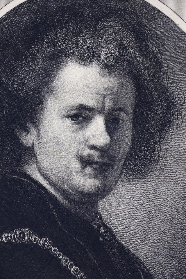 Alexandre Charles MASSON (Xix-Xx) Grande Incisione Antica Rembrandt Van ...
