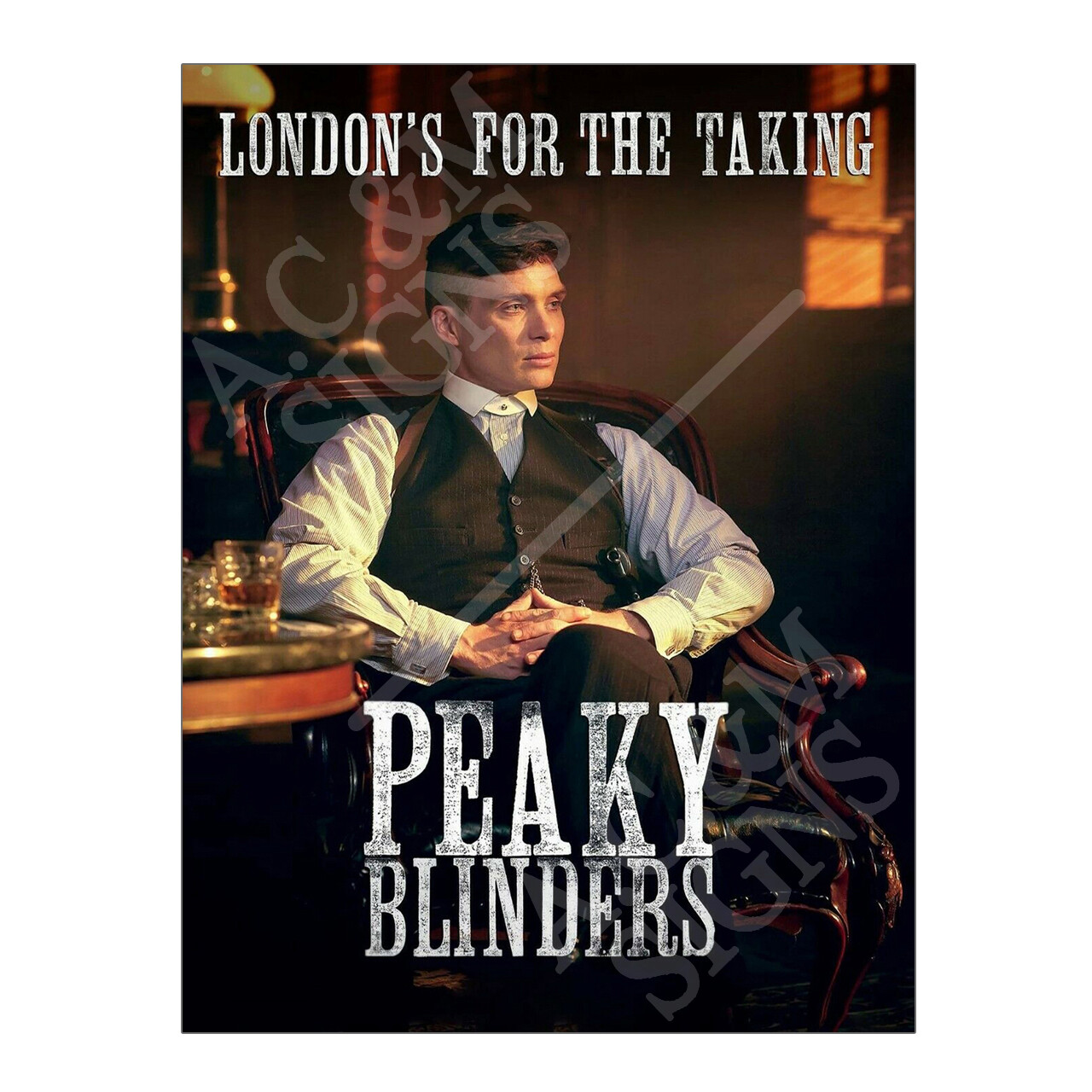 Peaky Blinders Metal Tin Sign Plaque Man Cave Home Bar Garage Shed ...