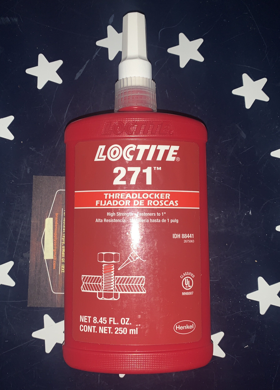 Loctite 271 250mL High Strength Threadlocker 8.45oz EXP 02/25 27141 ...