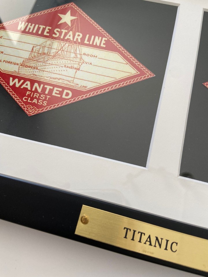 Titanic movie prop First Class luggage labels - RARE | eBay
