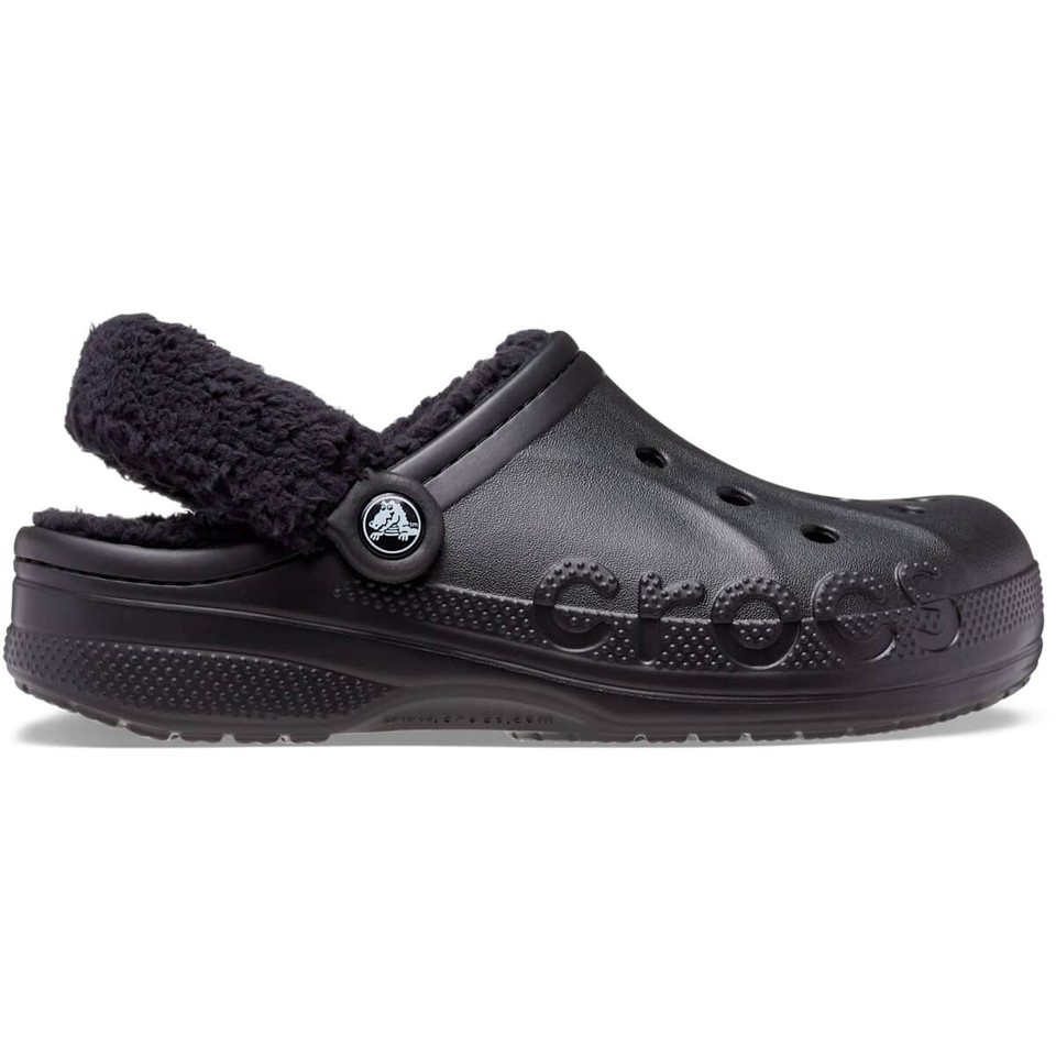 Crocs Men's and Women's Slippers Baya Lined Clogs Indoor House Shoes ...
