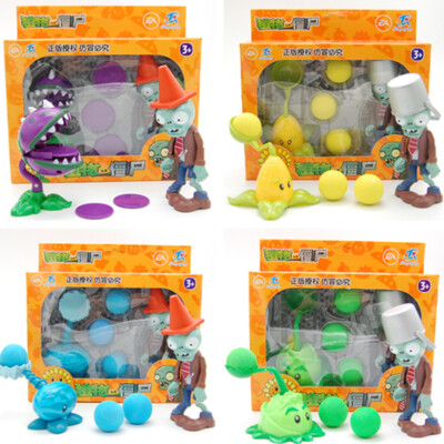 Plants Vs Zombies Action Figure Toy Set Chomper Peashooter Kids Bday ...